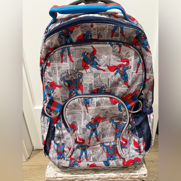 Pottery Barn Kids | Other | Pottery Barn Kids Comic Hero Backpack Red ...